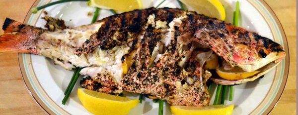 GRILLED WHOLE RED SNAPPER WITH LEMON, GARLIC, AND HERBS - Good Cooking