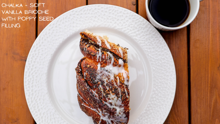 Chalka - soft vanilla Brioche with poppy seed filling - Good Cooking